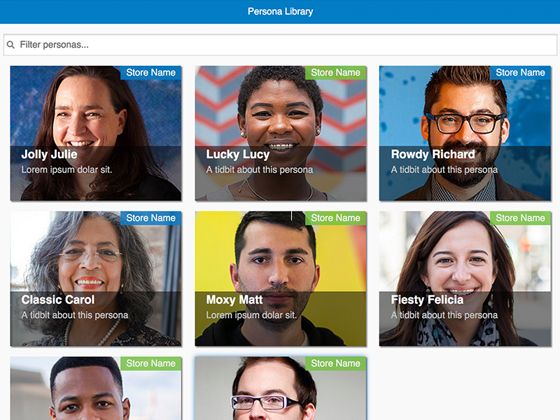 Persona Library by Carey Drake on Dribbble