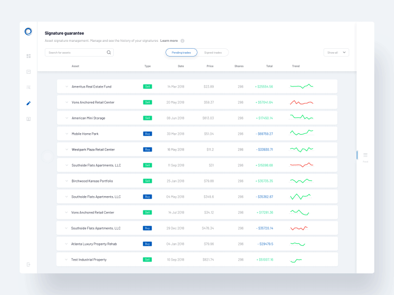 Tabbed data tables by Rosanne Simon | Dribbble