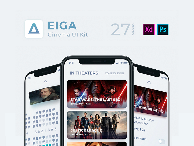 EIGA Cinema UI KIt by Max Ratomskikh on Dribbble