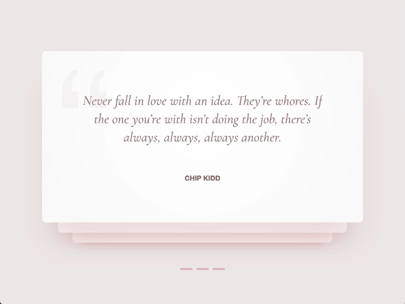Quotes Slider by Christos on Dribbble
