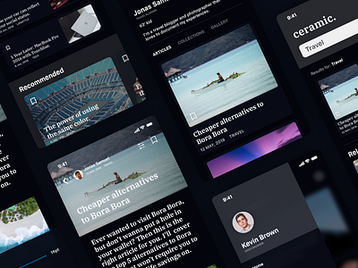 Ceramic Blog UI Concept by Joshua Yeoh on Dribbble