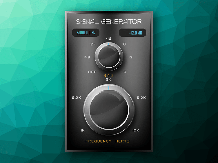 Plugin UI: Signal Generator by Ian Johnson on Dribbble