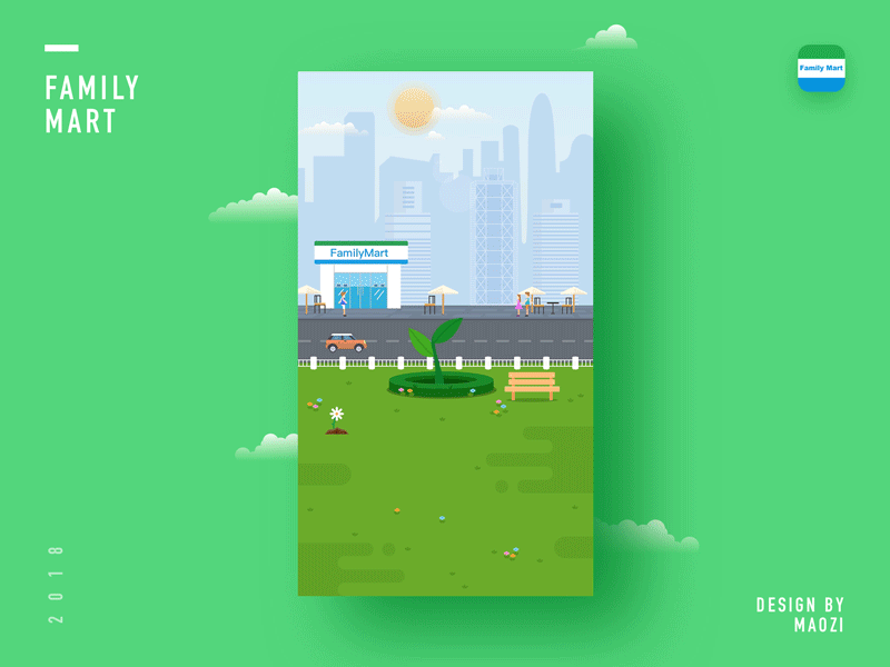 Family Mart by maozi on Dribbble
