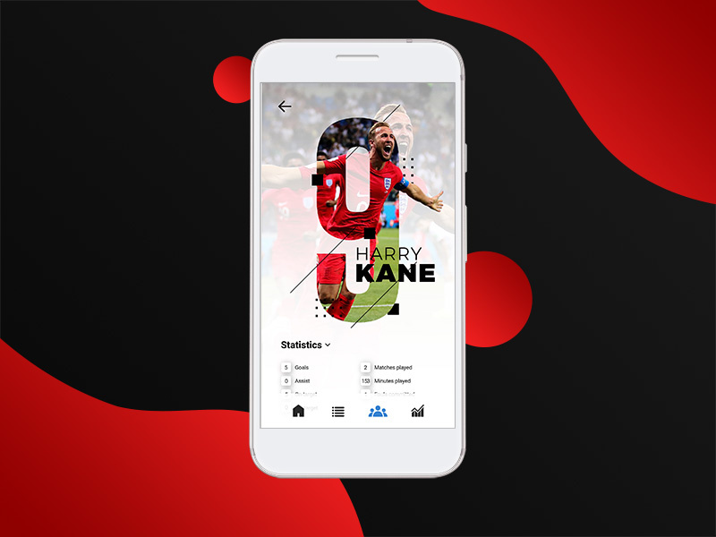 Player Profile Concept for Fifa World Cup by Vicky Pradana on Dribbble