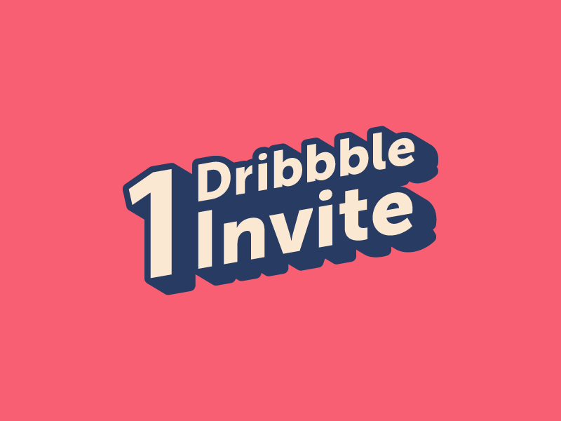 1 Dribbble Invite by Yatish Asthana on Dribbble