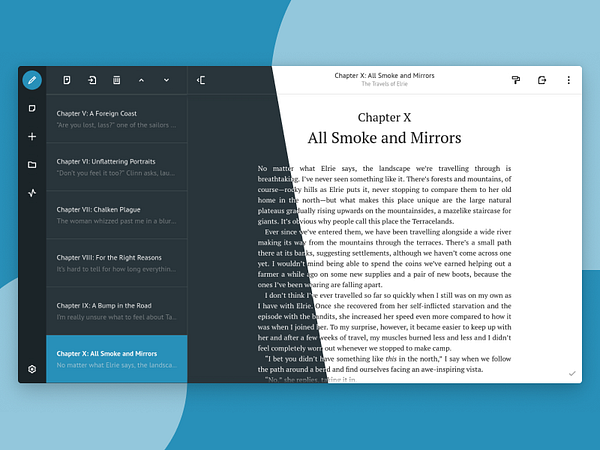 Creative Writing Software by Amadeus Stadler on Dribbble