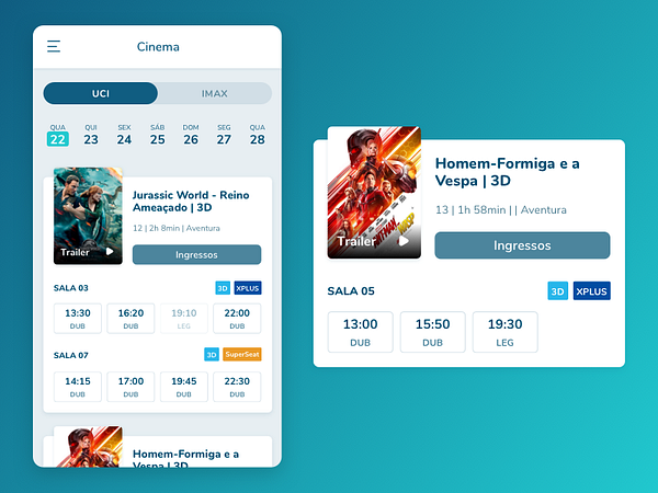 Movie List / Card Movie by Bruno Pinheiro on Dribbble