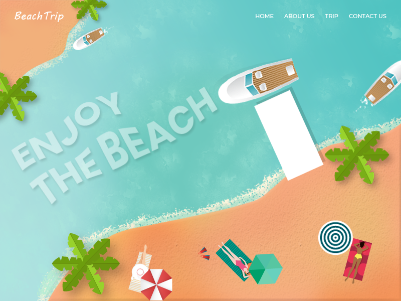 Beach by Krunal Soni on Dribbble