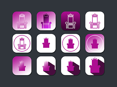 Daily UI #005: App Icon - “PurpleThrone” by Andy Morris on Dribbble