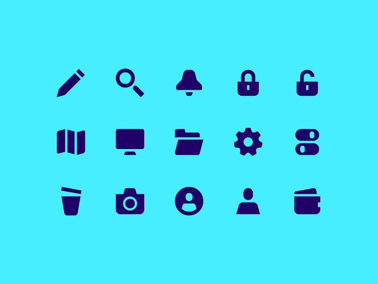 Bold Ui icons by Evgeniy Artsebasov on Dribbble