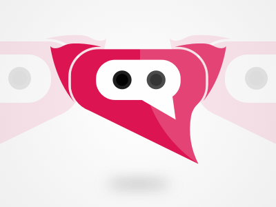 Pink Chatbot Icon by Jonas Vandenberghe on Dribbble