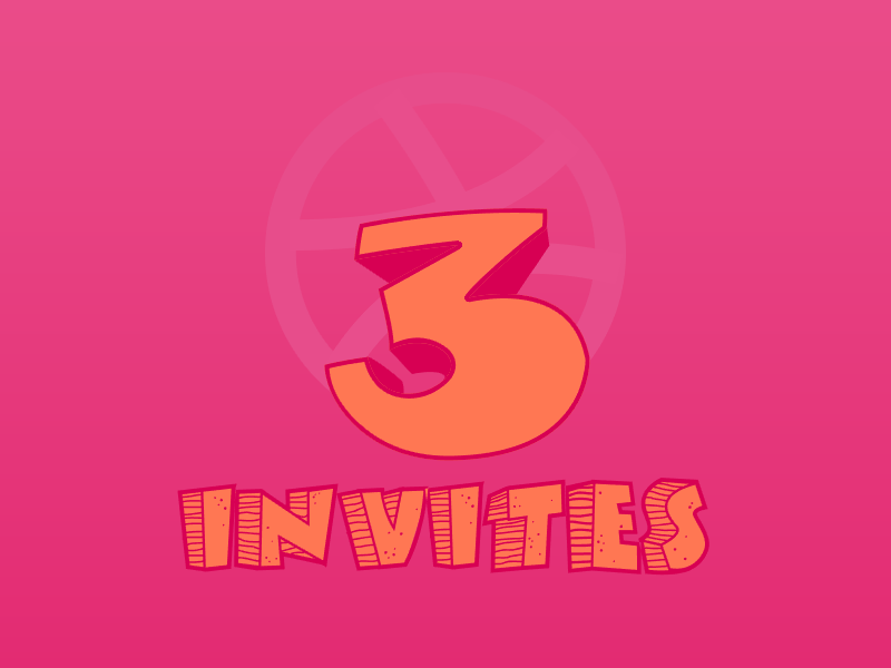 3 dribbble invites! by Jason Metzgar on Dribbble