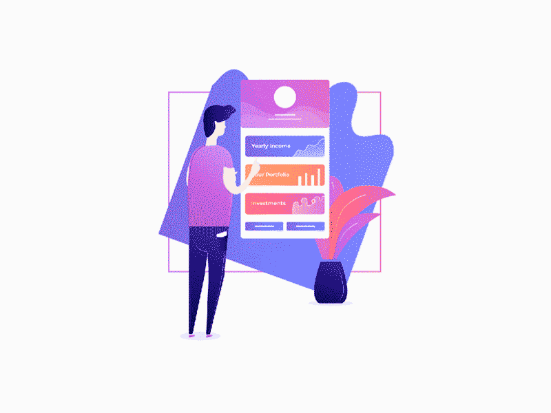 Investment gif by Kfir Erez on Dribbble