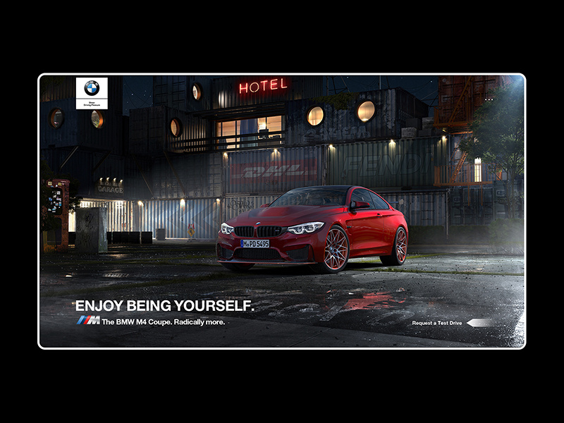 BMW M4 promo site by Tagir on Dribbble