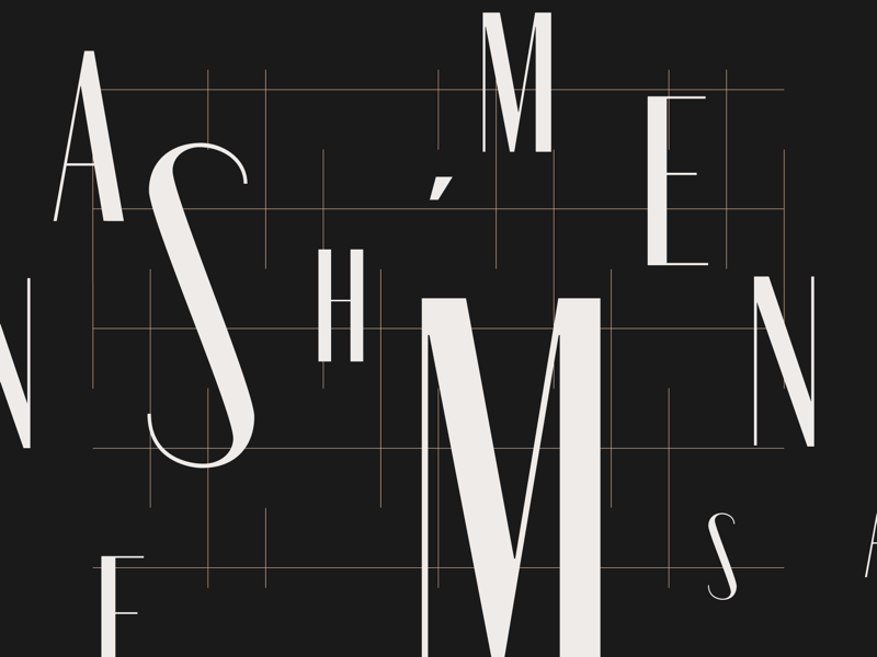 Ashmen Type Exploration by Andrés Briganti on Dribbble