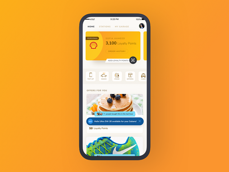 My Shell Loyalty App by Abhinav Yadav on Dribbble