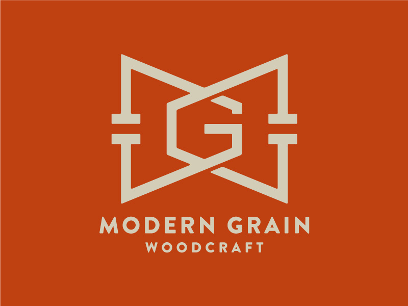Modern Grain Woodcraft Logo by Edgar Garcia on Dribbble