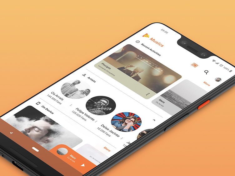 Google Play Music Redesign by Igor S. on Dribbble