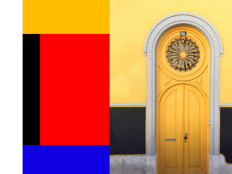Mondrian Layout by Barbara Mendes on Dribbble