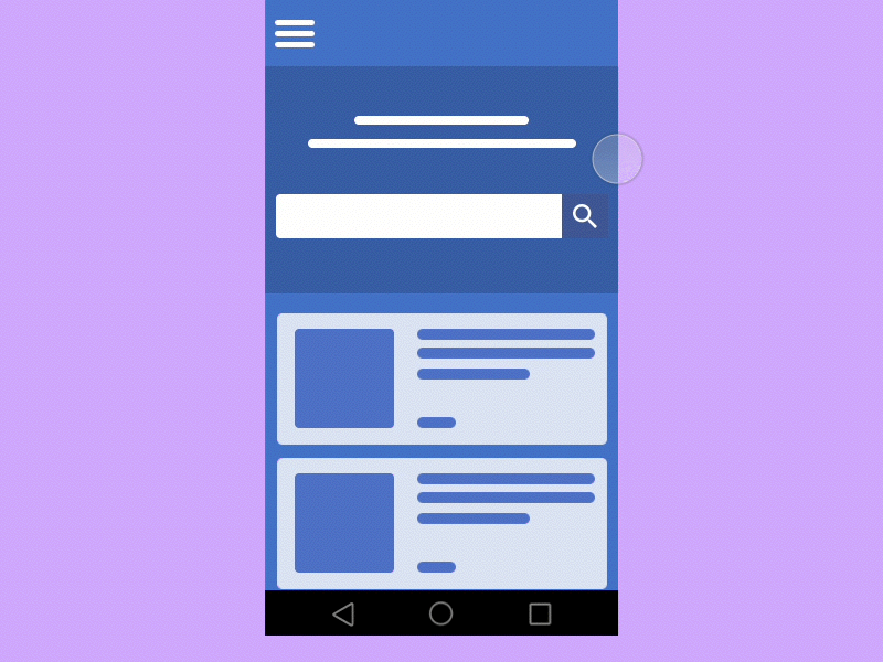 Mobile Autocomplete by Nicolas on Dribbble