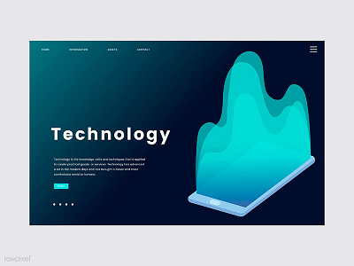 Web Template : Technology by rawpixelgift on Dribbble