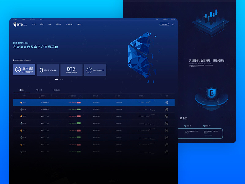 BTB.COM by HongYe on Dribbble