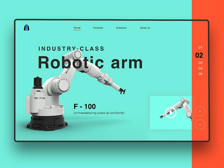 Daily UI - Robotic arm by Ciro Chen on Dribbble