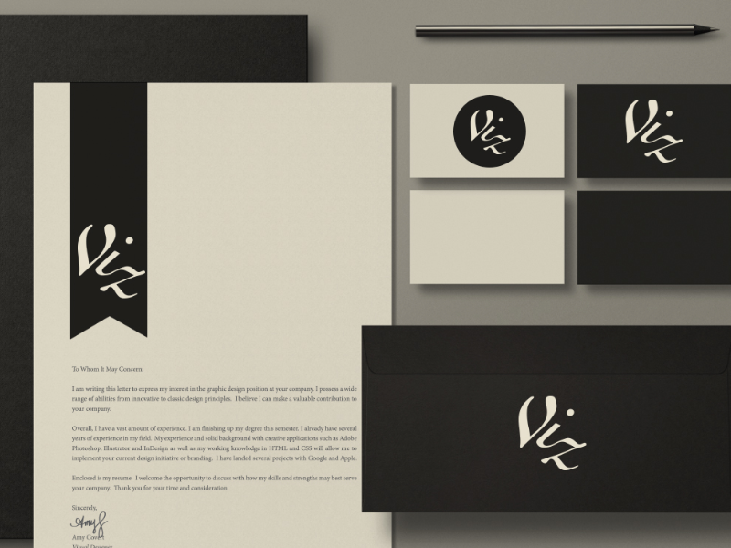 Stationary Design - Viz Design by Amy Covert on Dribbble