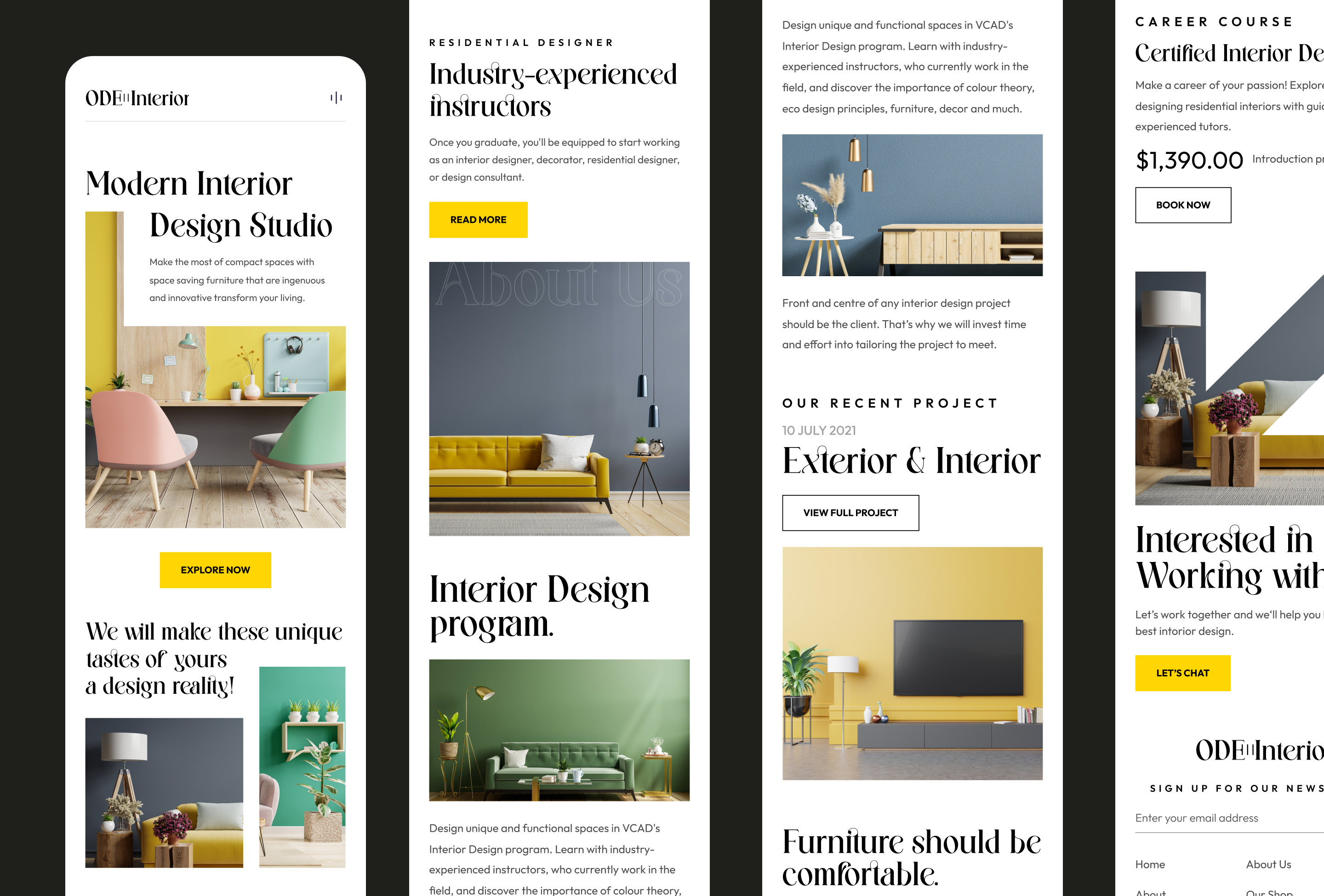 Modern Interior Design Studio. by Sajon on Dribbble