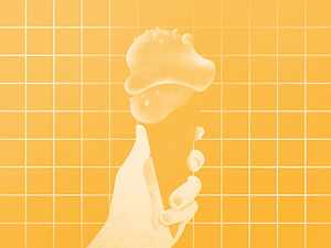 Invisible ice cream by Joseph Chernashki for perspektiva on Dribbble