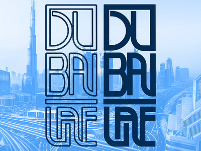 Dubai Letters by Done By Saturday on Dribbble
