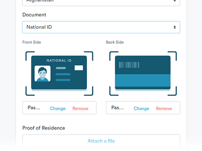 National ID - Form by Ronnel Sanchez on Dribbble