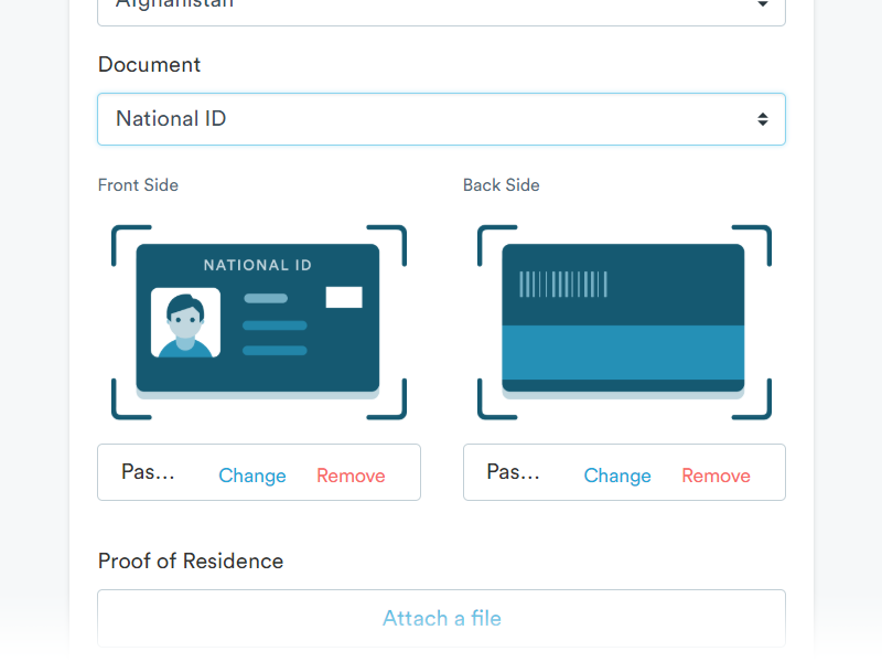 National ID - Form by Ronnel Sanchez on Dribbble