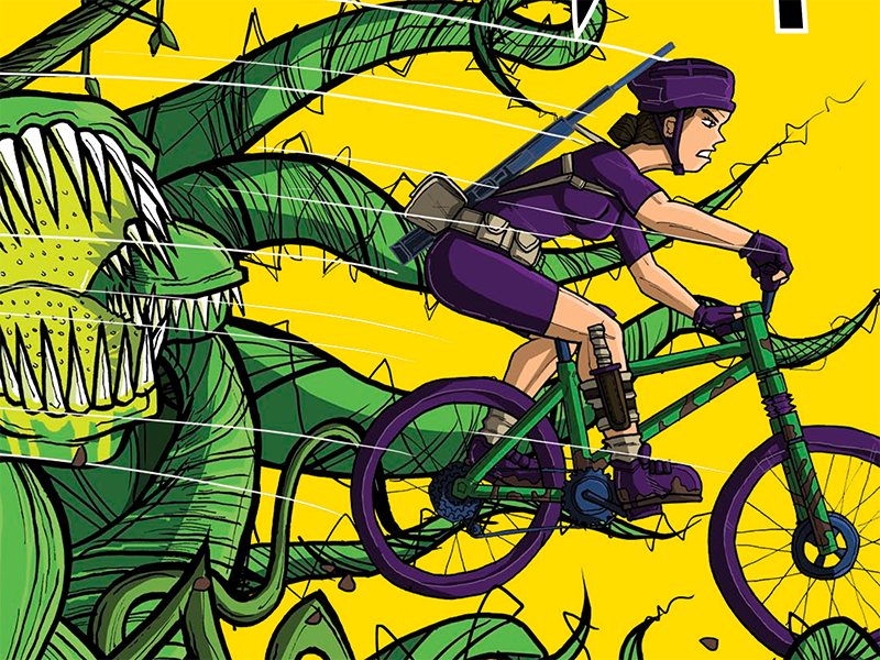 Cycling Comics (Gal) by Stephen DeLorme on Dribbble