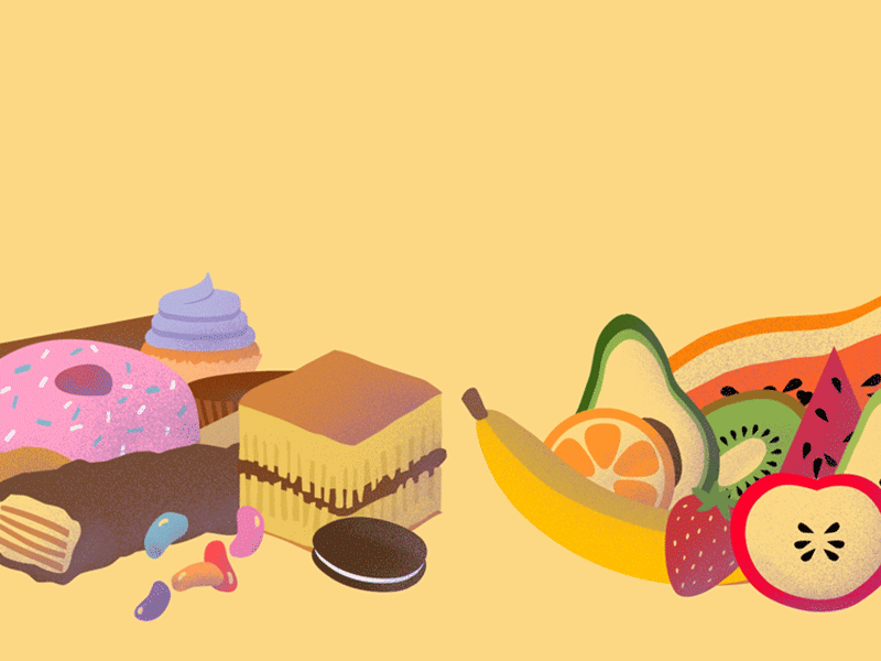 Simple vs Complex Carbs by Clar Angkasa on Dribbble