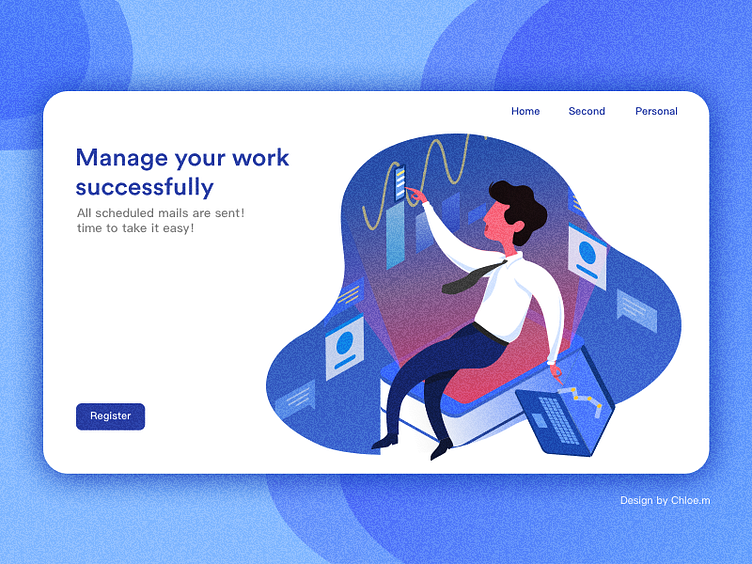 manage your work successfully by Chloe.m on Dribbble