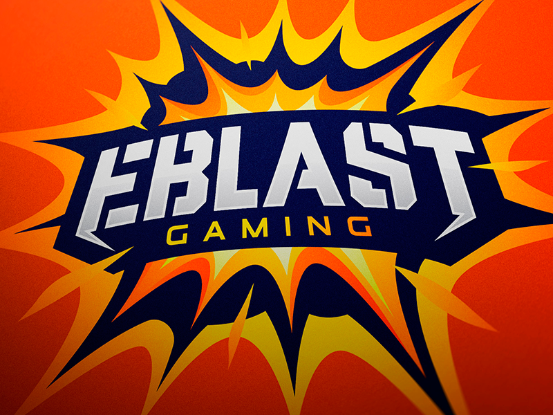 Eblast Gaming Logo Design by JellyBrush on Dribbble