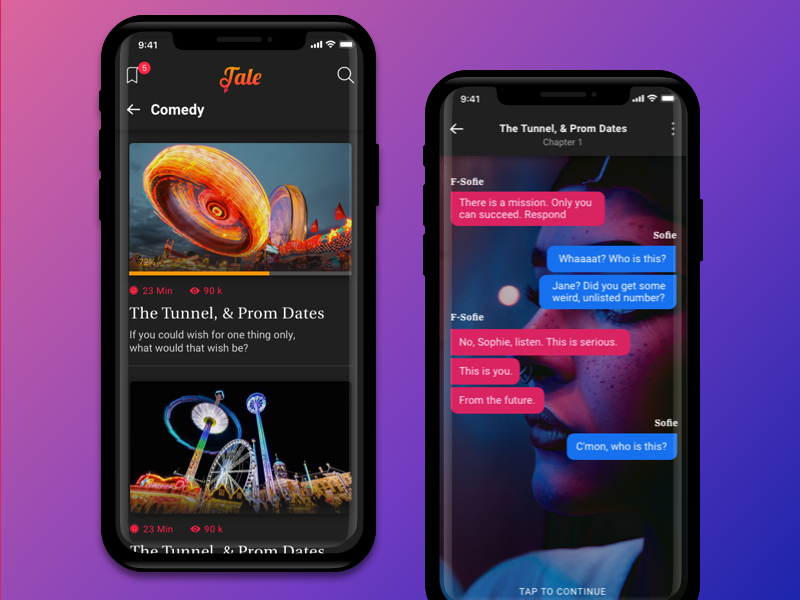 Tale App by Maria Filatova for Noomo Agency on Dribbble