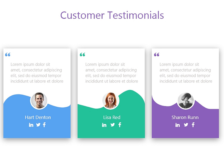 Testimonials by SO on Dribbble