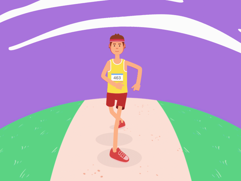 Runner Front Walk Cycle by Bogdan Kondriuk on Dribbble