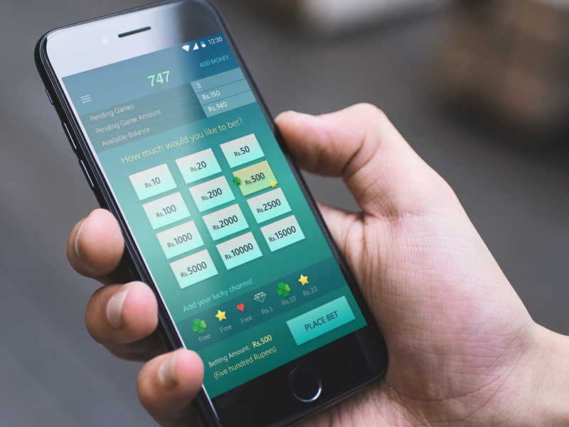 Select Bet Amount by Hemali Tanna on Dribbble