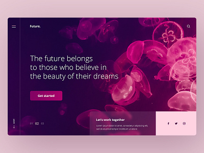 Website design - Future by Olya Gill on Dribbble