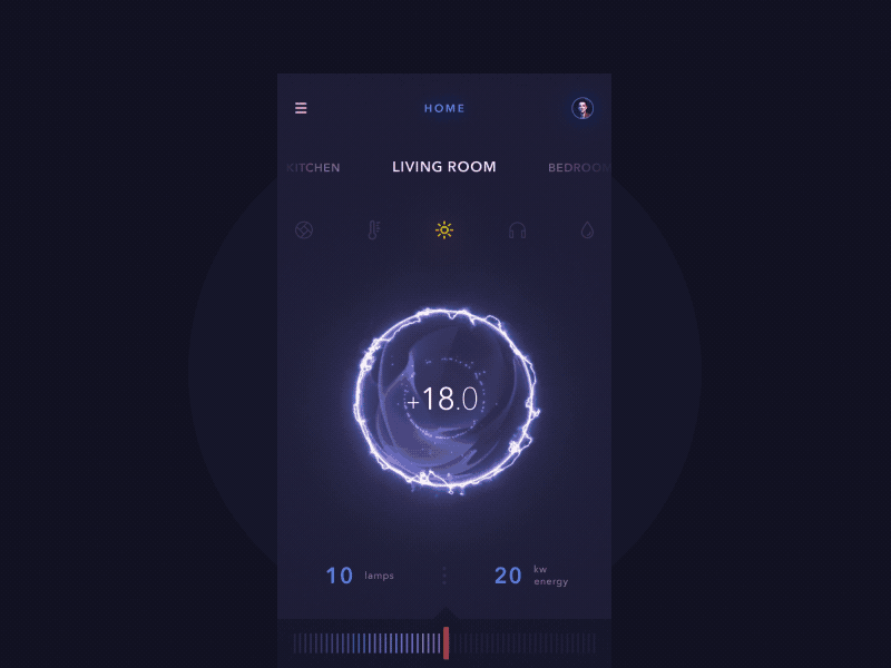 smart home app by Eduard on Dribbble