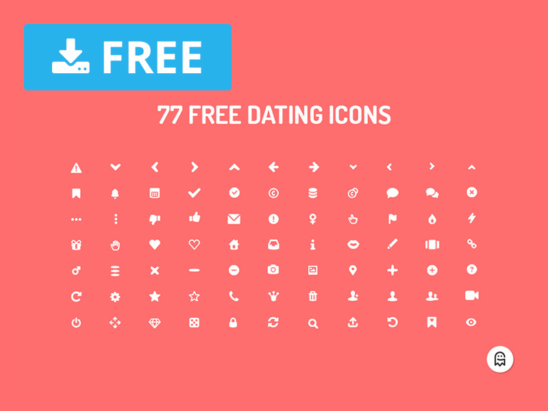 77 Free Dating Icons by Graphic Ghost on Dribbble