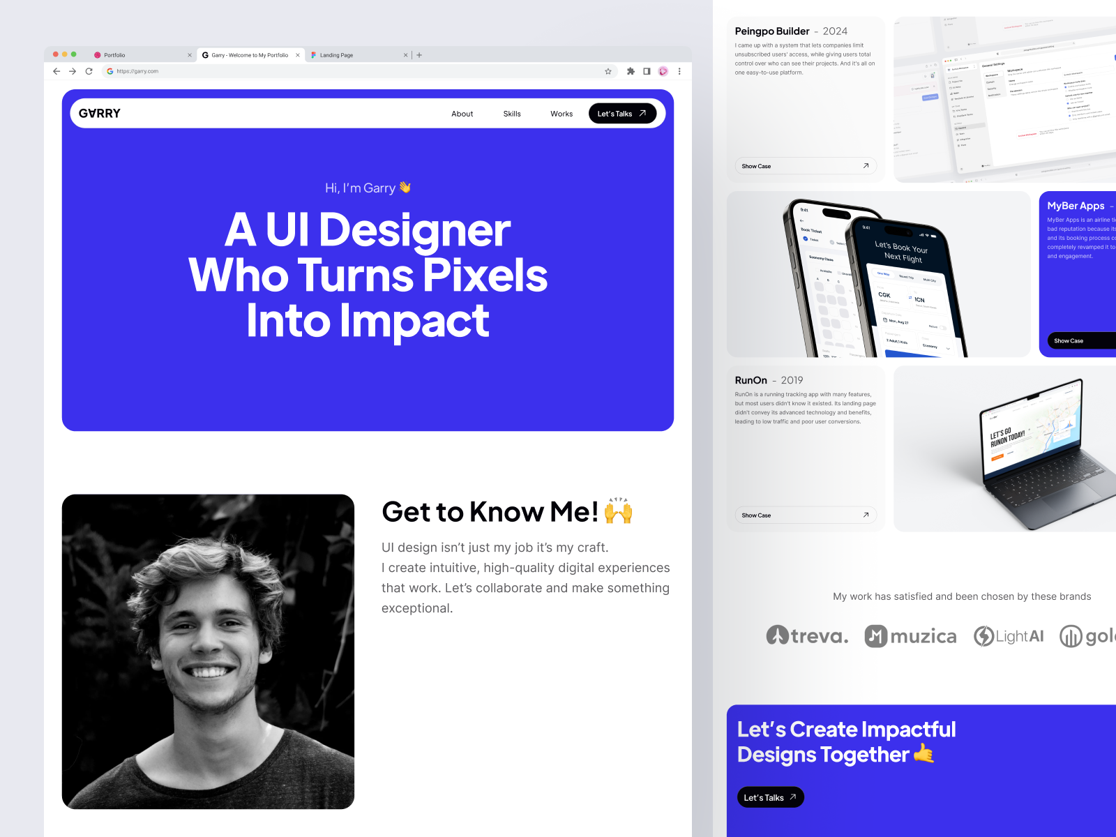 Portfolio Landing Page by Faris🤘 on Dribbble