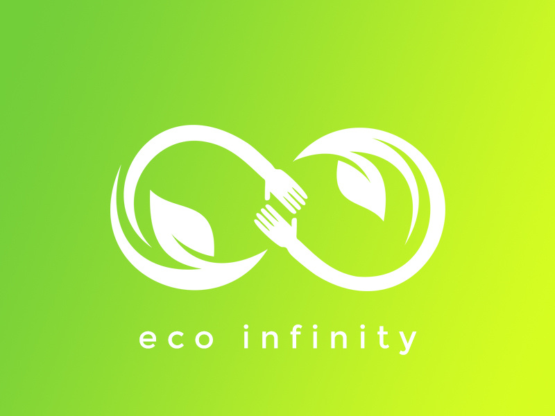 eco infinity logo by Yasintha Perera on Dribbble