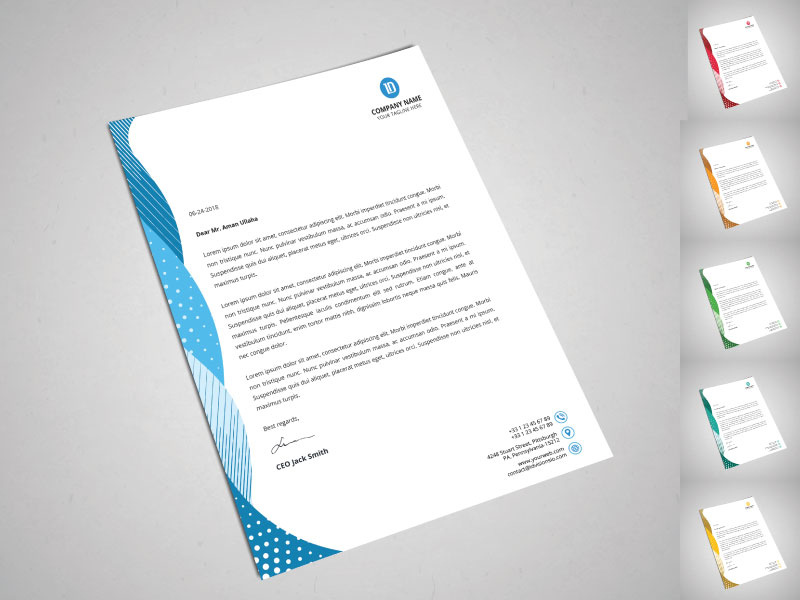 Corporate Letterhead by Dev Design Studio on Dribbble