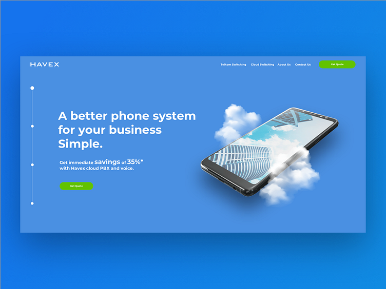 Havex - website by Loren Carter on Dribbble