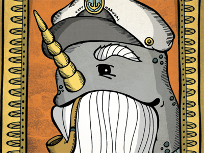 Capt Narwhal by Tami Boyce on Dribbble