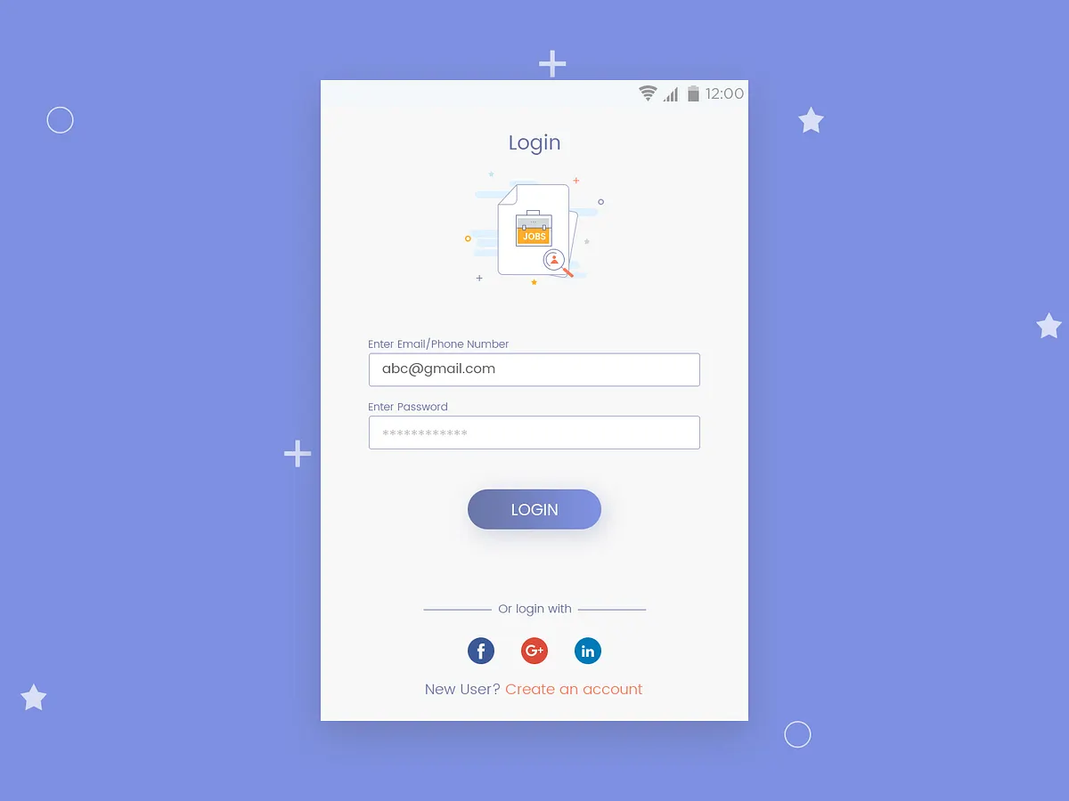 App Login Screen designs, themes, templates and downloadable graphic ...